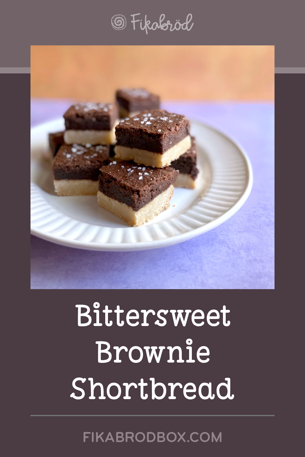 Bittersweet Brownie Shortbread | Fikabröd